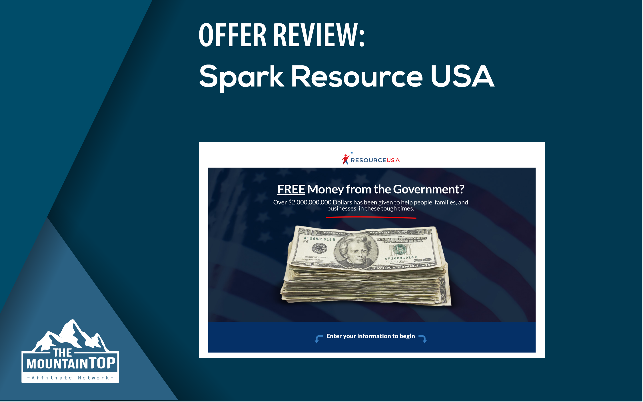 A Review of the Spark Resource USA Affiliate Offer - The Mountain Top ...