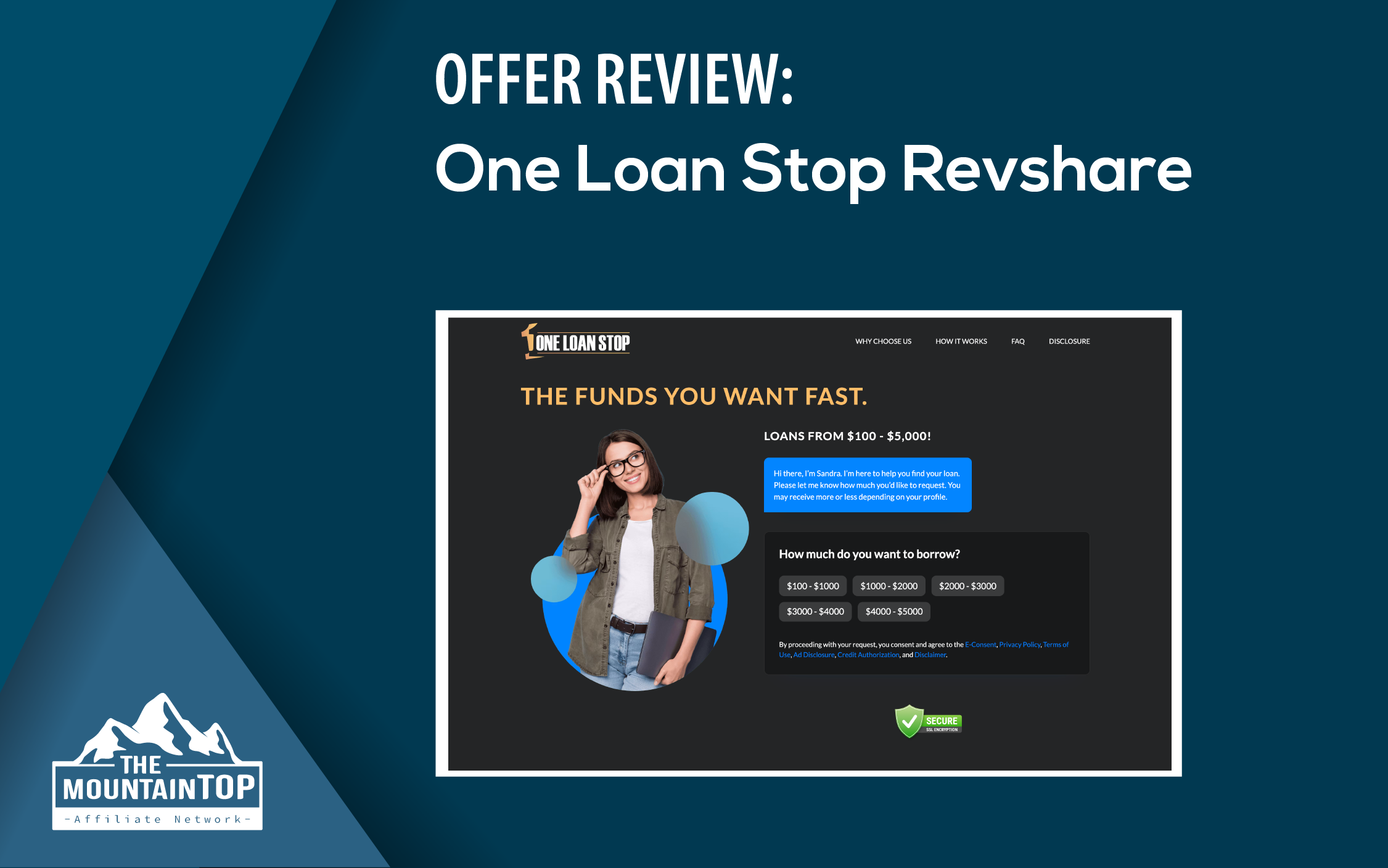 A Review of the One Loan Stop Revshare Offer - The Mountain Top Network
